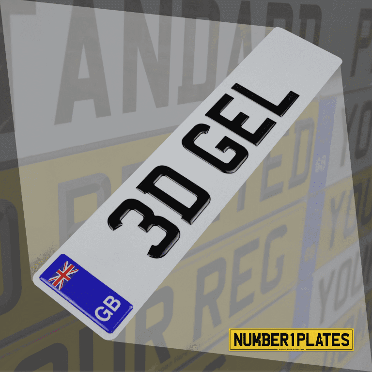 3D Gel Number Plates | 3D Number Plates and Registration Plates
