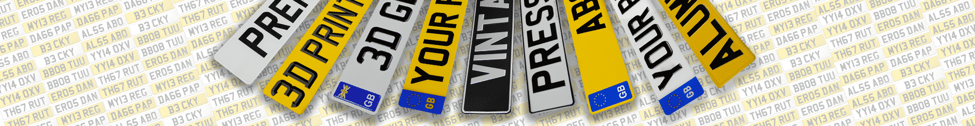 Road Legal Number Plate Makers | Custom Number Plates | Make Your Own ...